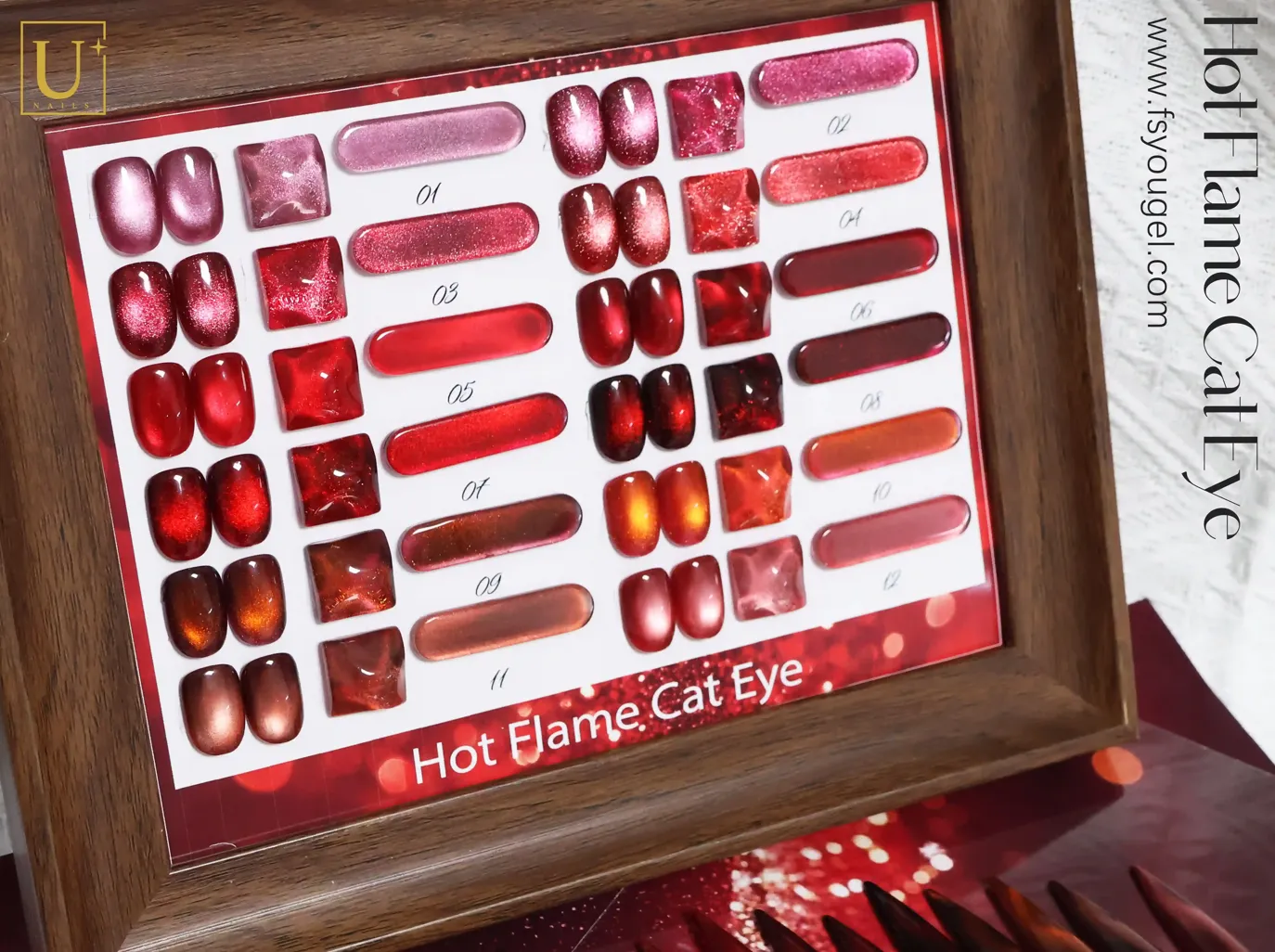 Custom Hot Flame Cat Eye Gel Nail Polish, TPO-Free Gel Polish Factory